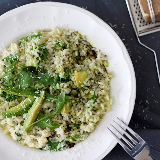 Avocado Rucola Risotto Rezept » Taste of Travel