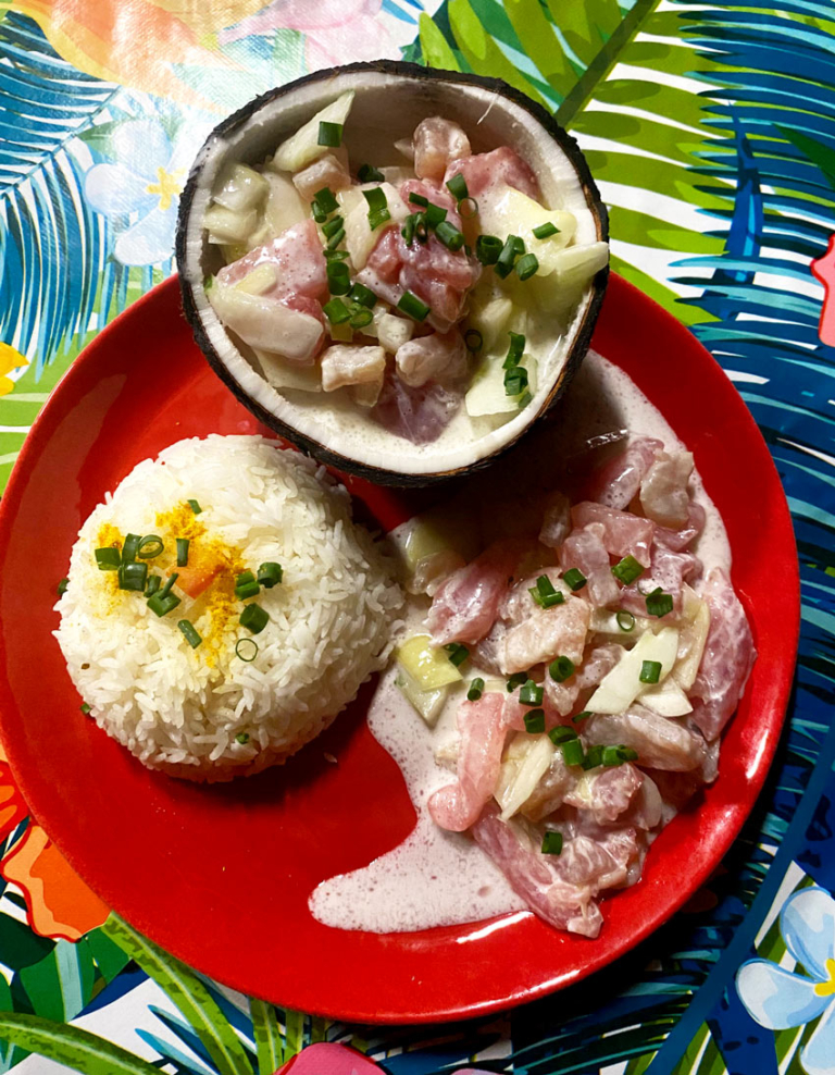 Poisson Cru au Lait de Coco - von Angèle » Taste of Travel