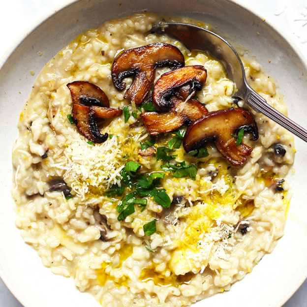 Einfaches Champignon Risotto mit Brie » Taste of Travel