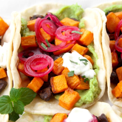 Süßkartoffel Tacos » Taste of Travel